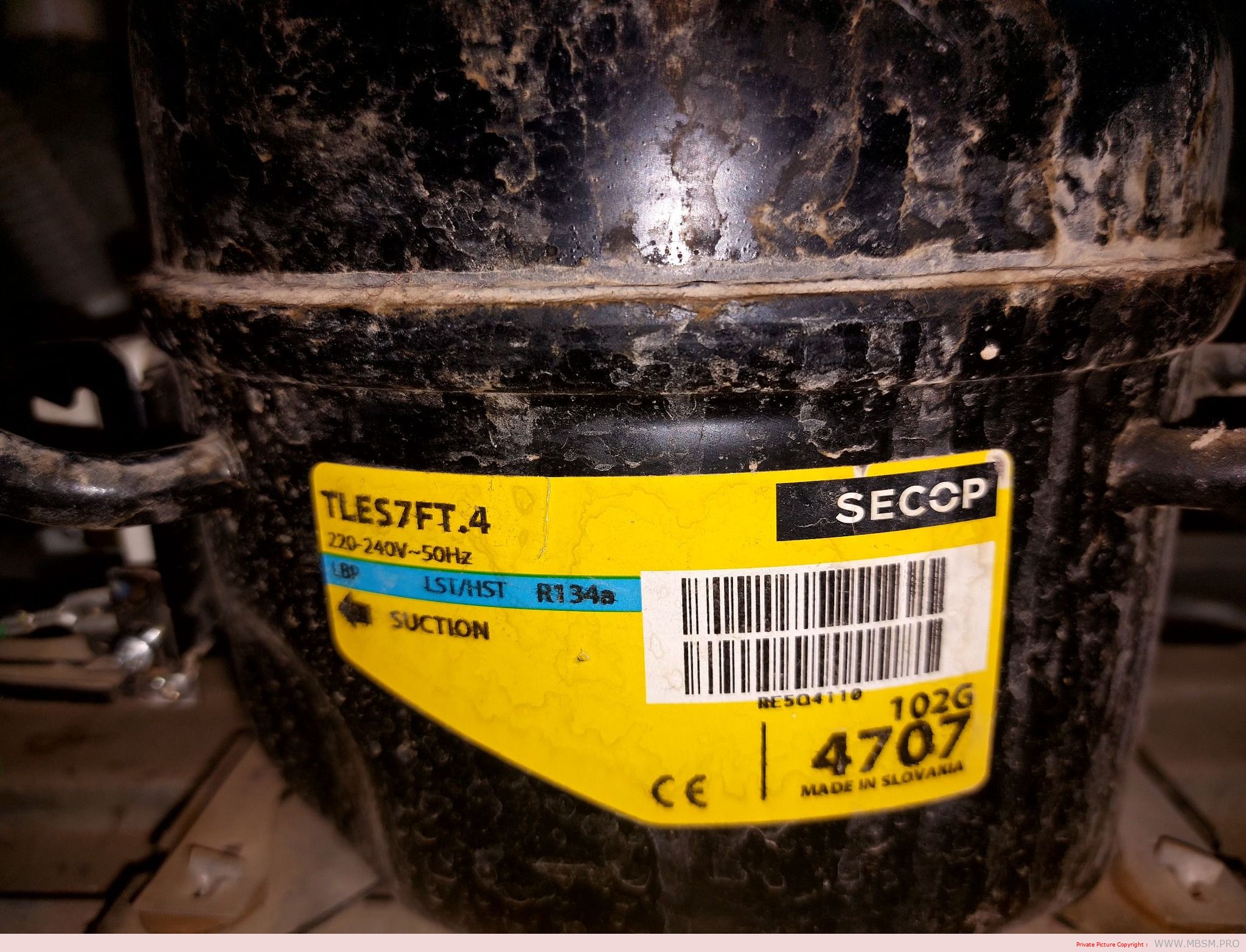 Www mbsm pro TLES7FT 4 COMPRESSORE SECOP TLES7FT 4 4707 R134a
